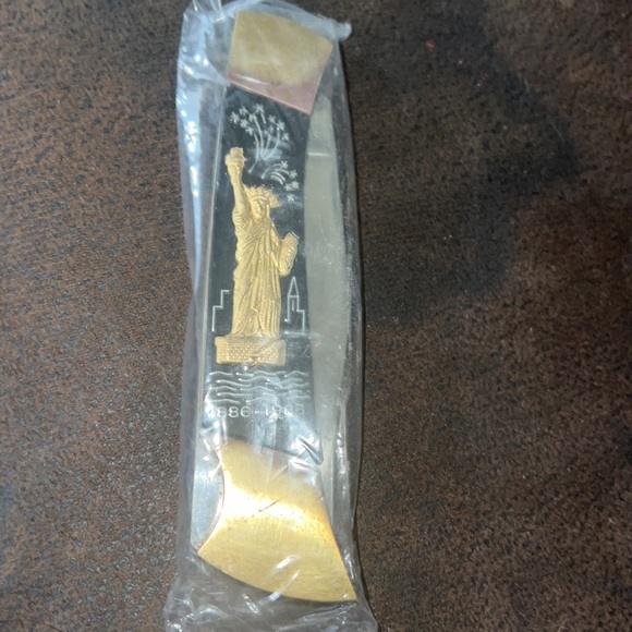 Other | Statue Of Liberty 1886 Centennial 1986 Commemorative Knife 24k ...